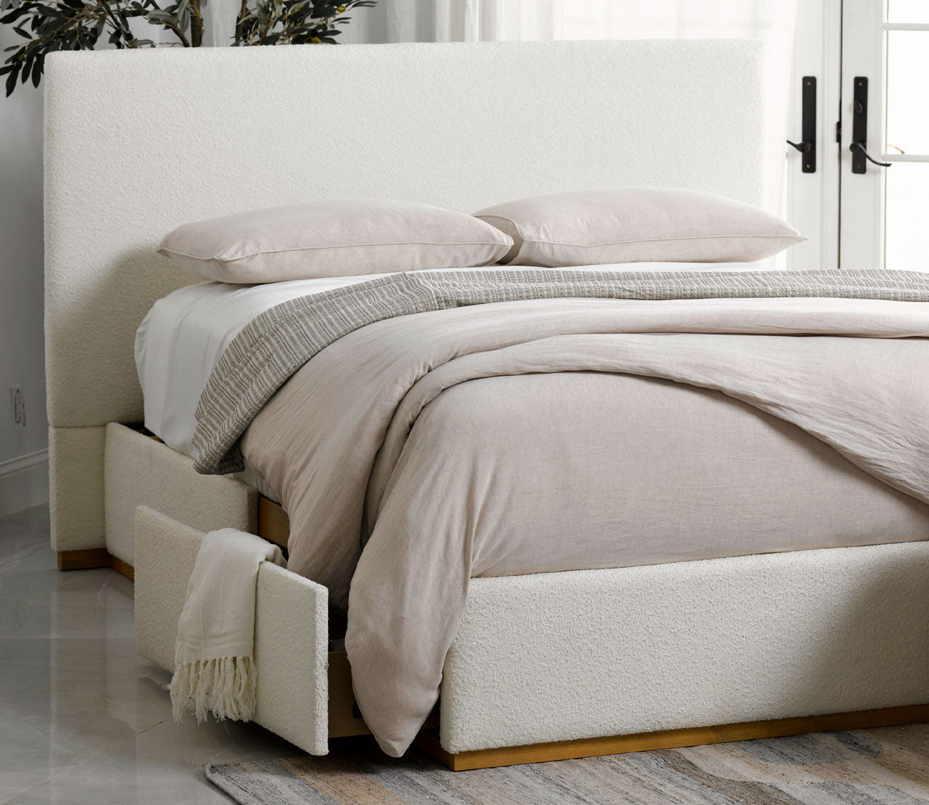 Bouclé Beds & Textured Fabrics: The Biggest Bedroom Trend of 2025 ...