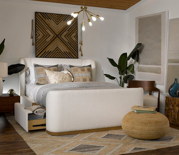CM Home Hugo Boucle Upholstered Storage Bed – City Mattress